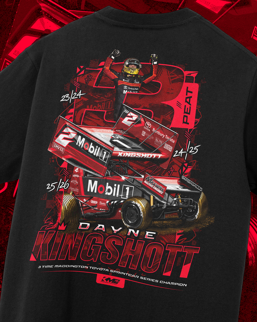 Dayne Kingshott '3 - Peat' T shirt Pre Order! – Krikke Motorsport